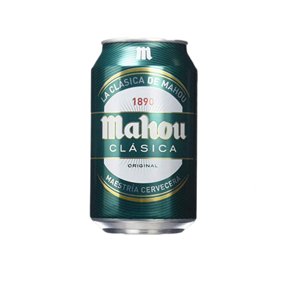 Cerveza de lata Mahou clásica (330 ml) - Mercadito Hola America