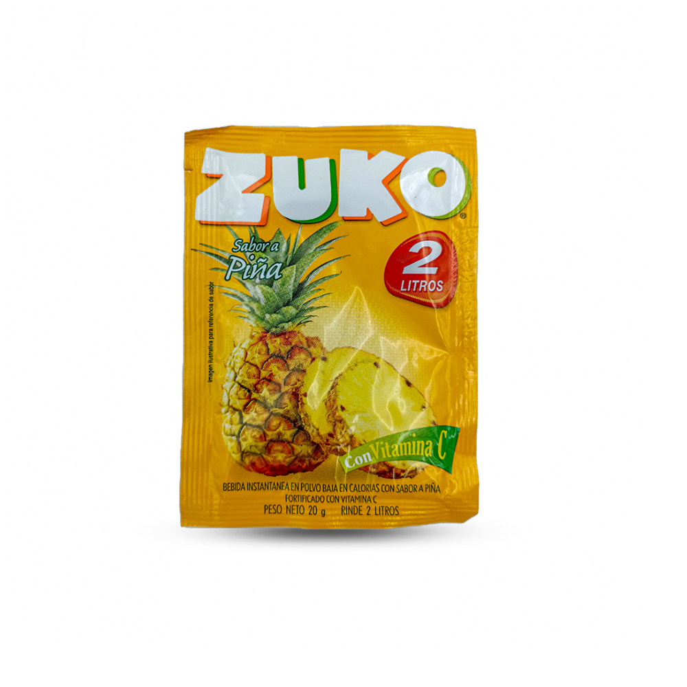 Refresco instantáneo sabor piña Zuko (20 g) - Mercadito Hola America