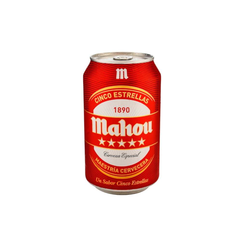 Cerveza 5 estrellas Mahou (330 ml) - Mercadito Hola America