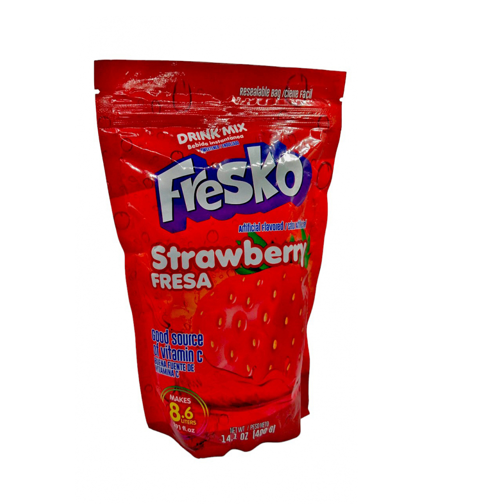 Refresco instantáneo sabor fresa Fresko (400 g / 14.1 oz ) - Mercadito ...