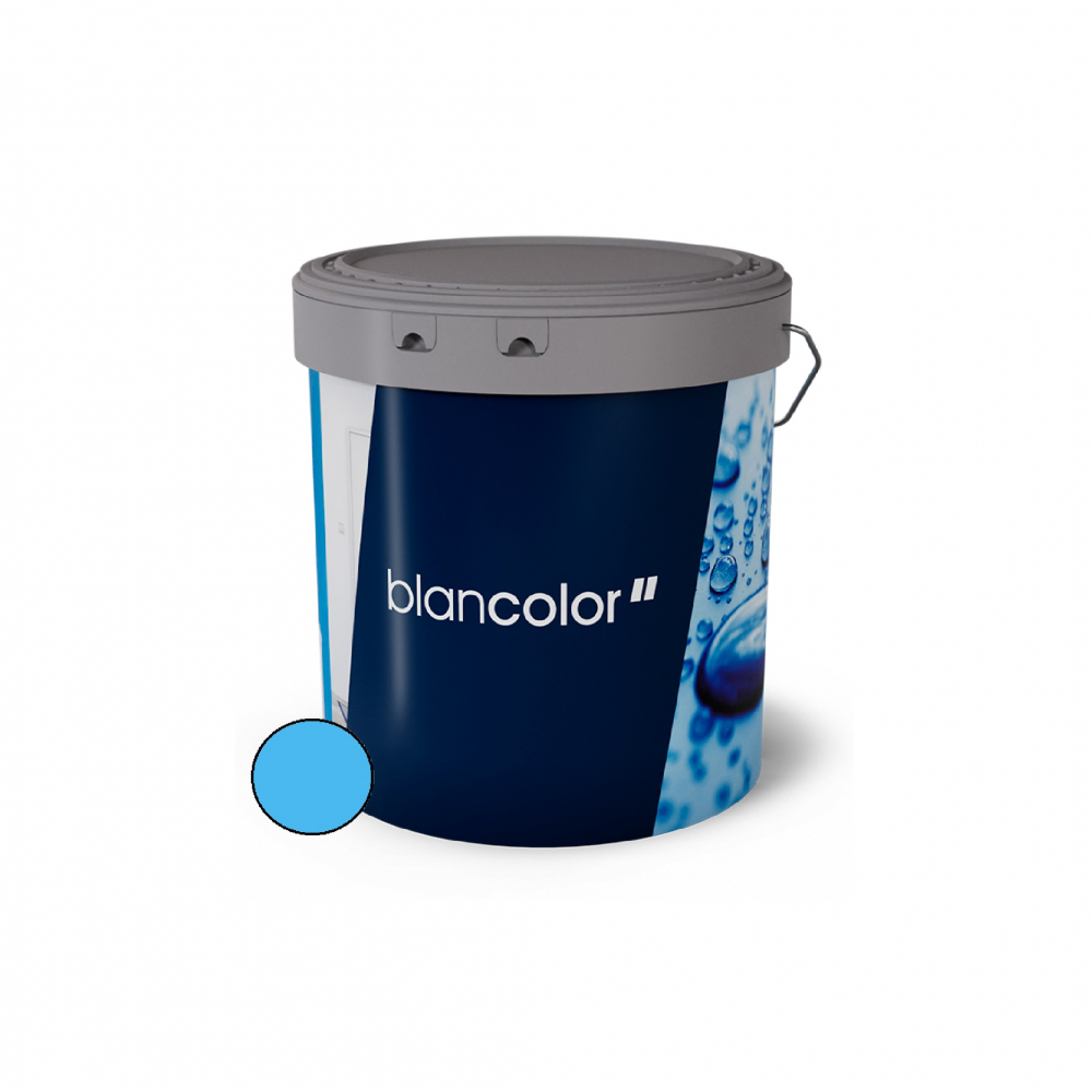Pintura acrílica interior y exterior color azul cielo M - 444 Isaval - Blancolor (12 L ...