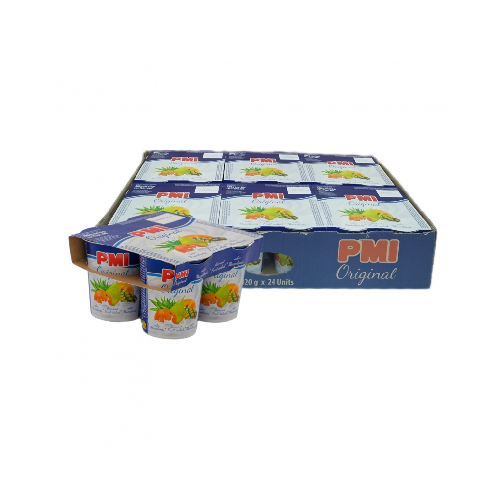 Yogurt sabor macedonia Pmi Original (24 x 120 g / 4.23 oz) - Mercadito ...