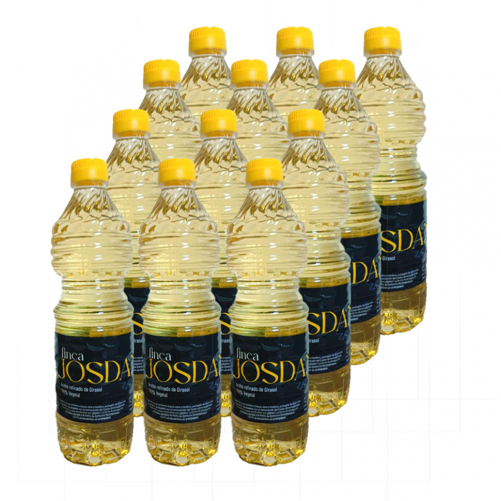 Aceite refinado de girasol Finca Josdan (12 x 1 L) - Mercadito Hola America