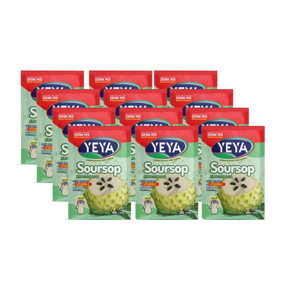 Refresco instantáneo -con azúcar- sabor a guanábana (12 x 10 g ...