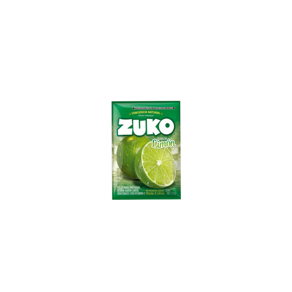 Refresco instantáneo sabor limón Zuko (13 g) - Mercadito Hola America