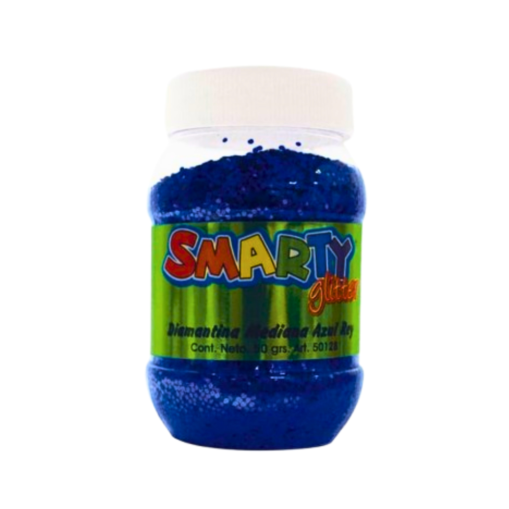 Diamantina mediana azul rey Smarty Glitter (50 g / 1.7 oz) - Mercadito ...