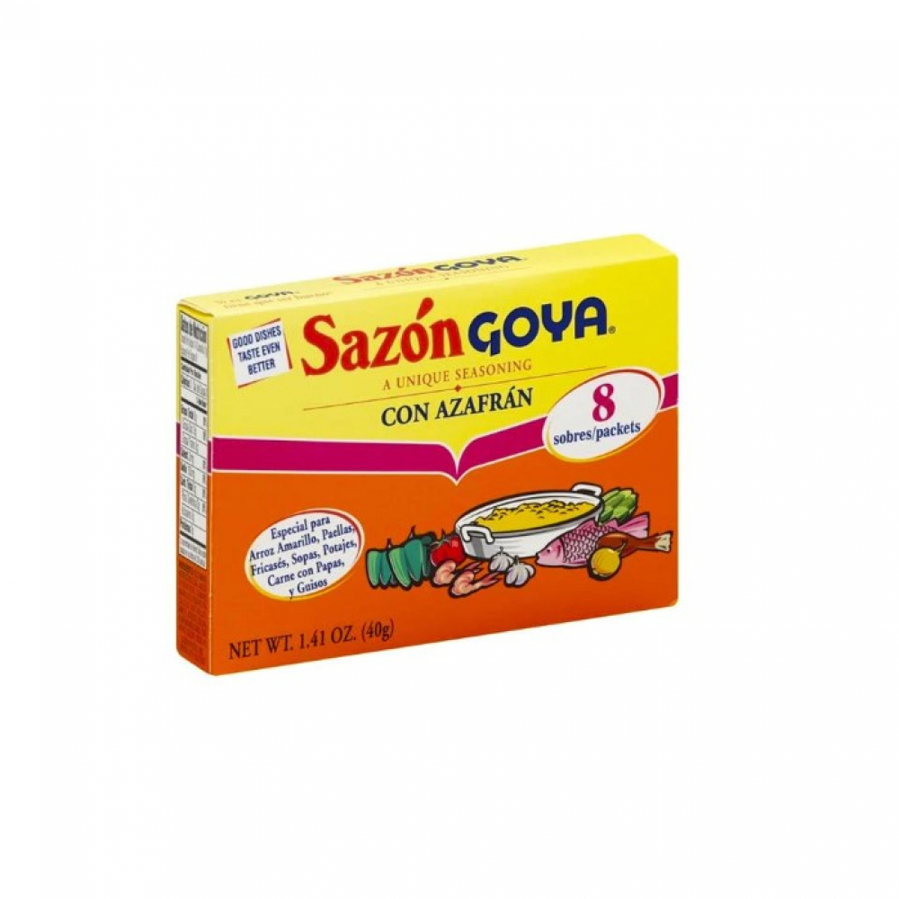 Sazón con azafrán Goya (40 g / 1.41 oz) - Mercadito Hola America