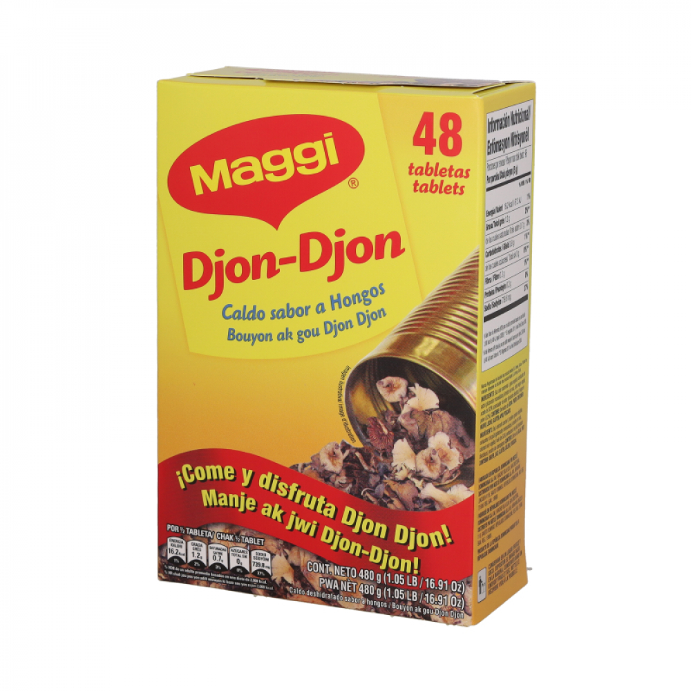 Caldo sabor a hongos Maggi Djon-Djon (476 g / 1.05 lb) - Mercadito Hola ...