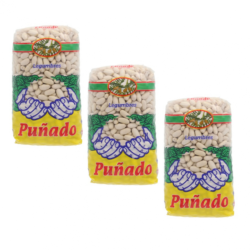 Alubia -Judia- blanca Puñado (3 x 500 g / 1.1 lb) - Mercadito Hola America