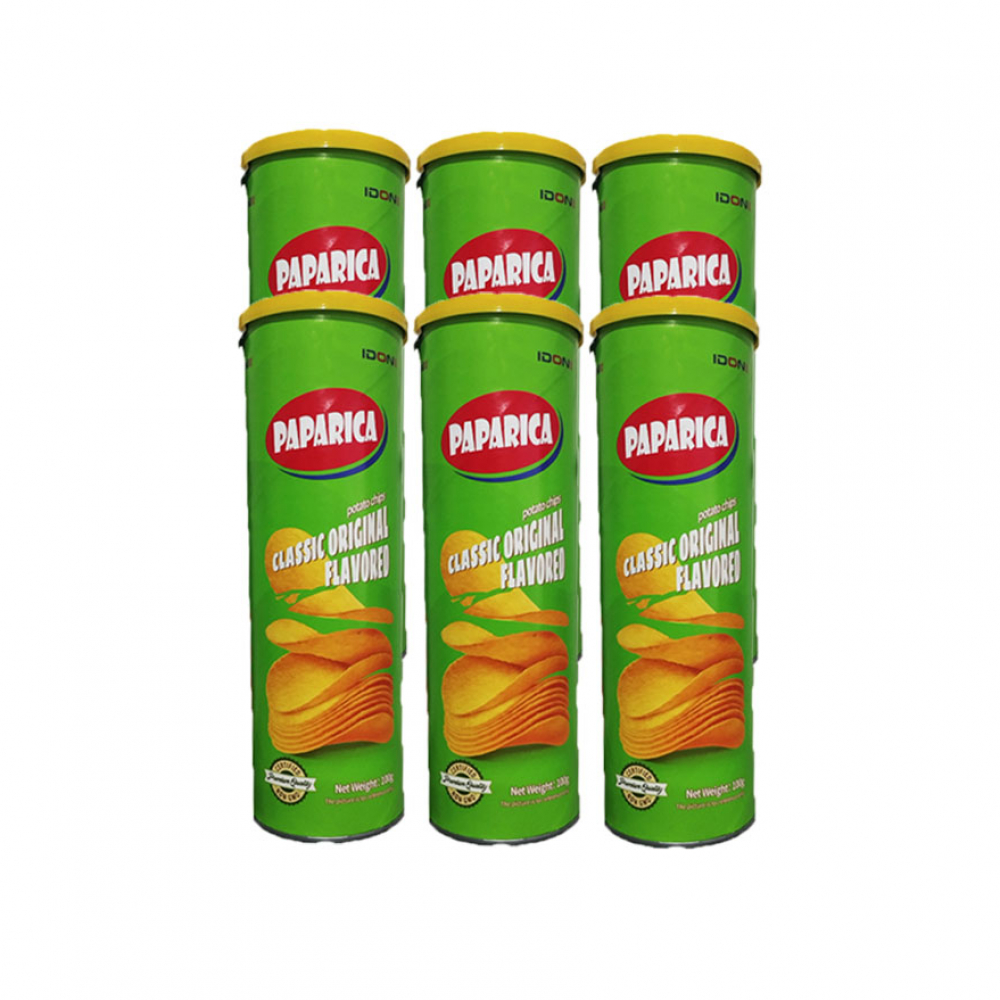 Papas fritas con rico sabor clásico natural (6 x 100 g / 3.5 oz ...