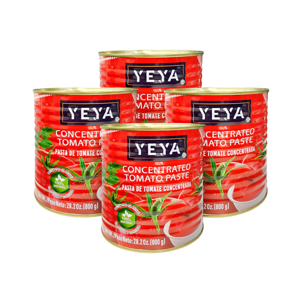 Pasta de tomate concentrada Yeya (4 x 800 g / 1.76 lb) - Mercadito Hola ...