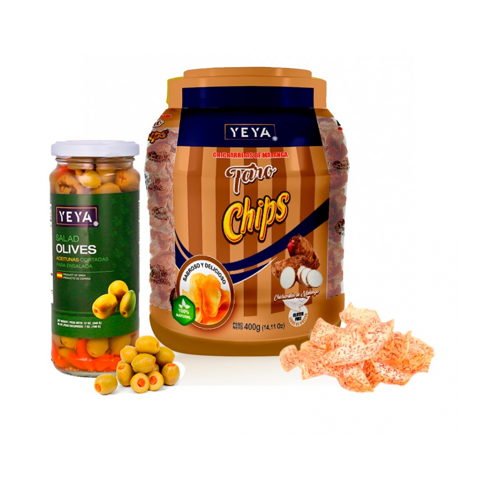 Chicharritas de Malanga + Aceitunas cortadas para ensaladas - Mercadito ...