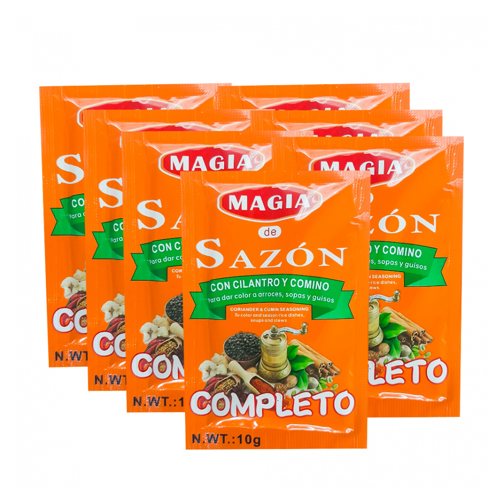 Sazón completo con cilantro y comino Magia (7 x 10 g) - Mercadito Hola ...