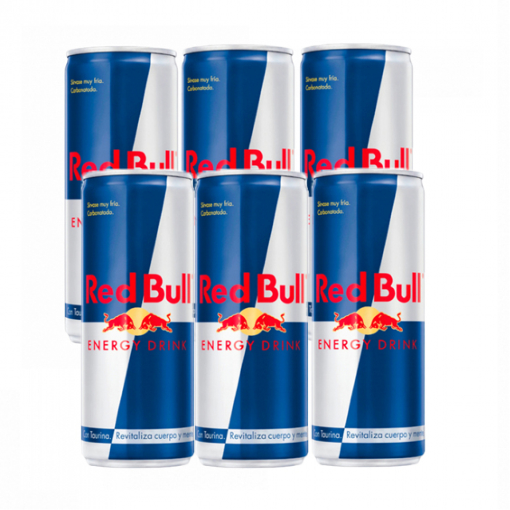 Bebida energética Red Bull (6 x 250 ml) - Mercadito Hola America