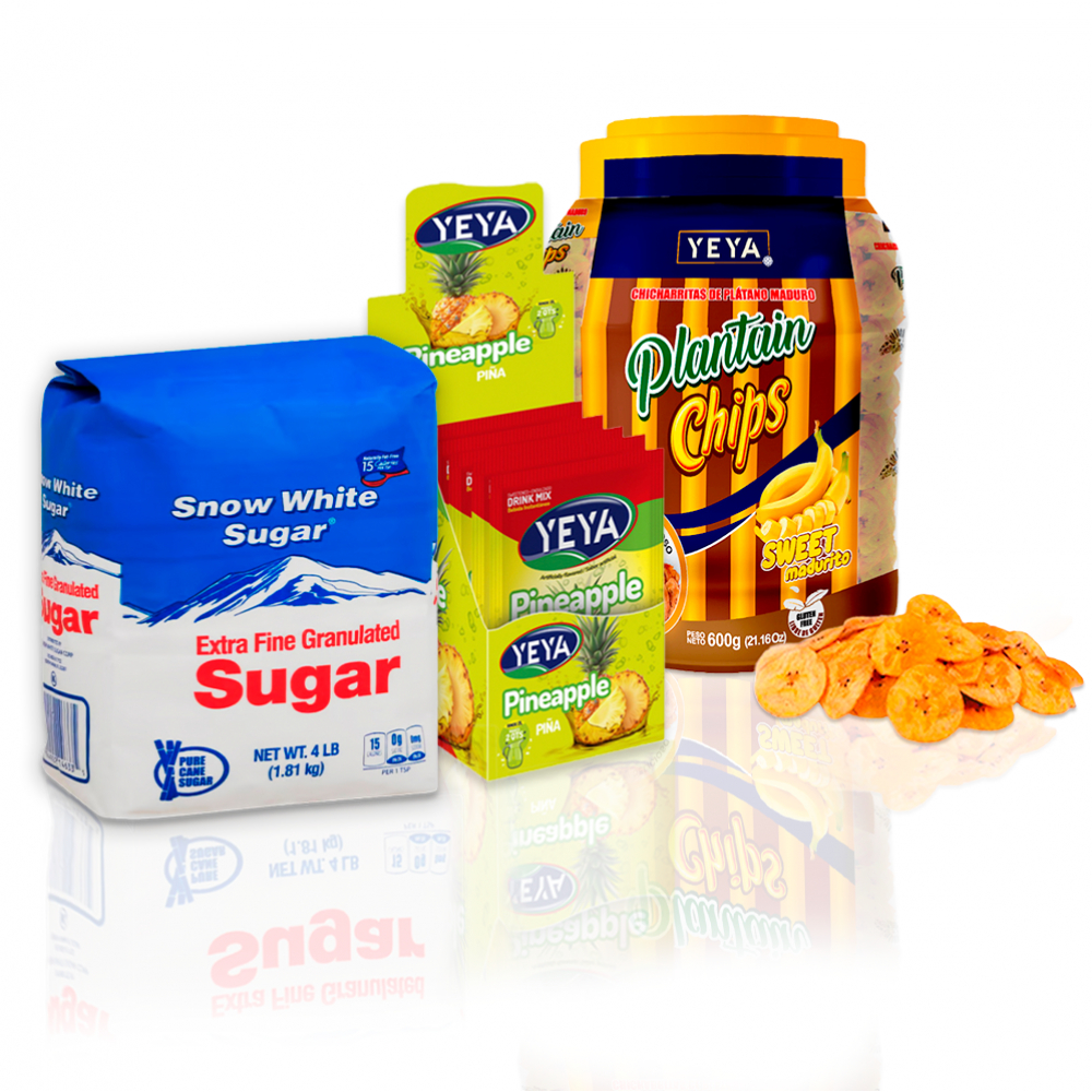 Merienda dulce: Azúcar Snow White + Refresco instantáneo de piña ...