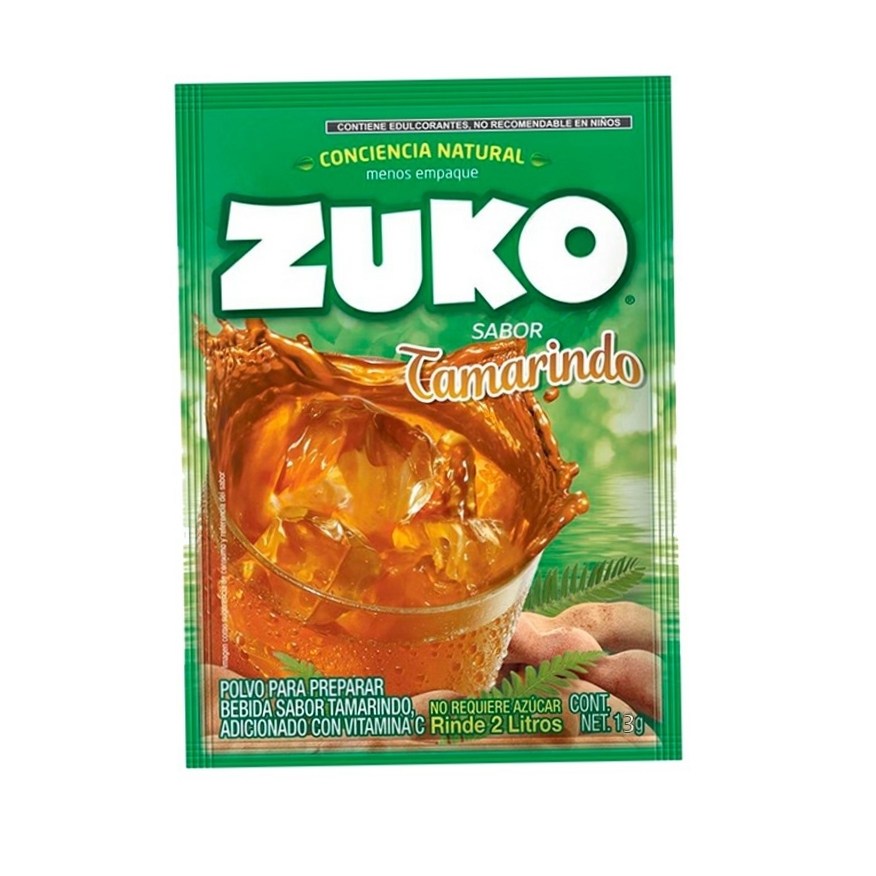 Refresco instantáneo sabor Tamarindo Zuko rinde 2 L (13 g) - Mercadito ...